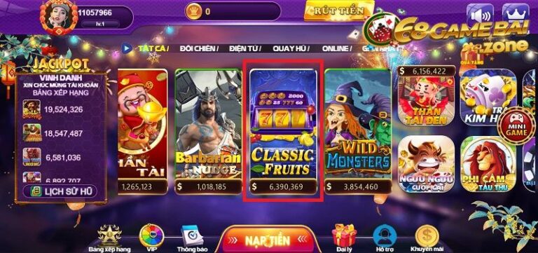 Classic fruits - Tựa game quay hũ hot hit tại 68gamebai